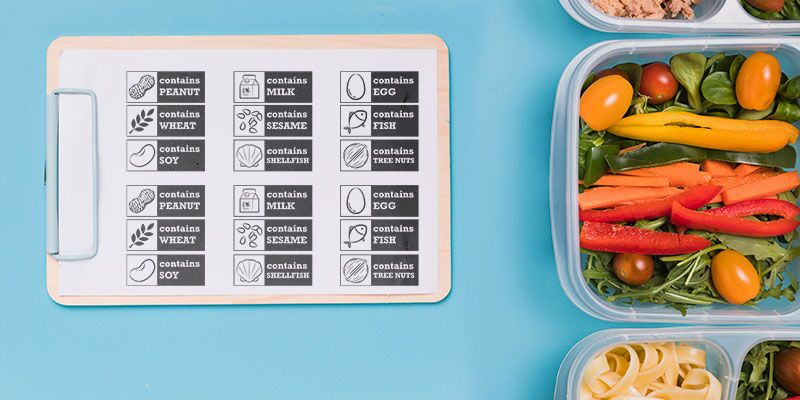 Printable Food Allergy Labels (FREE Downloadable PDF)